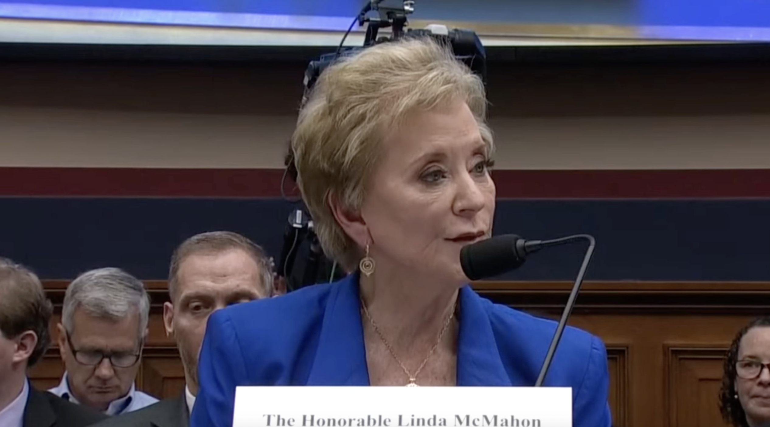 'Reviving a culture of racism': Billionaire Linda McMahon shakes as Rep ...