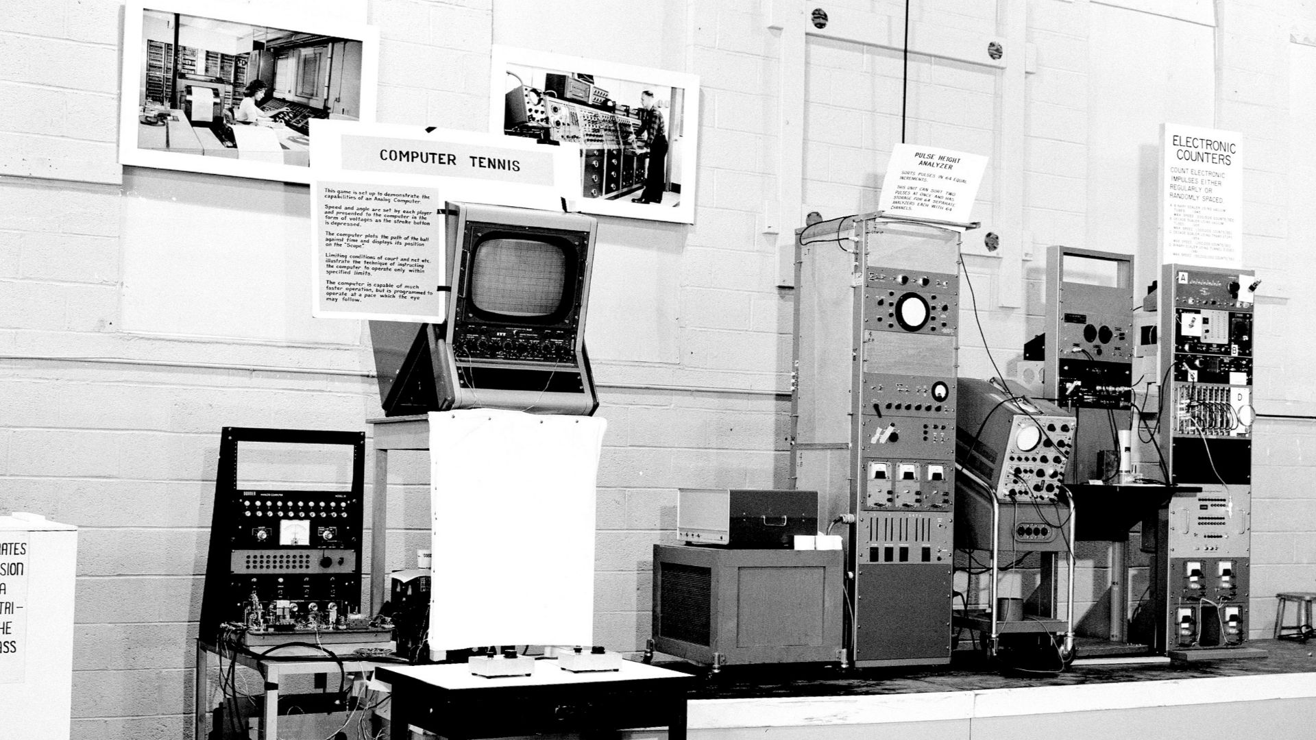 The first video game ever made was this extremely basic tennis game