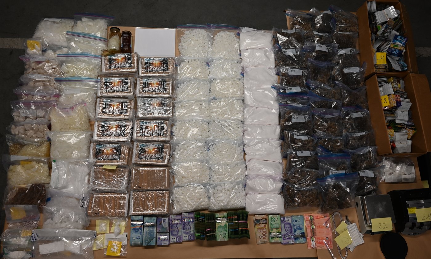 Police in BC seize close to 100 kg of drugs in trafficking investigation