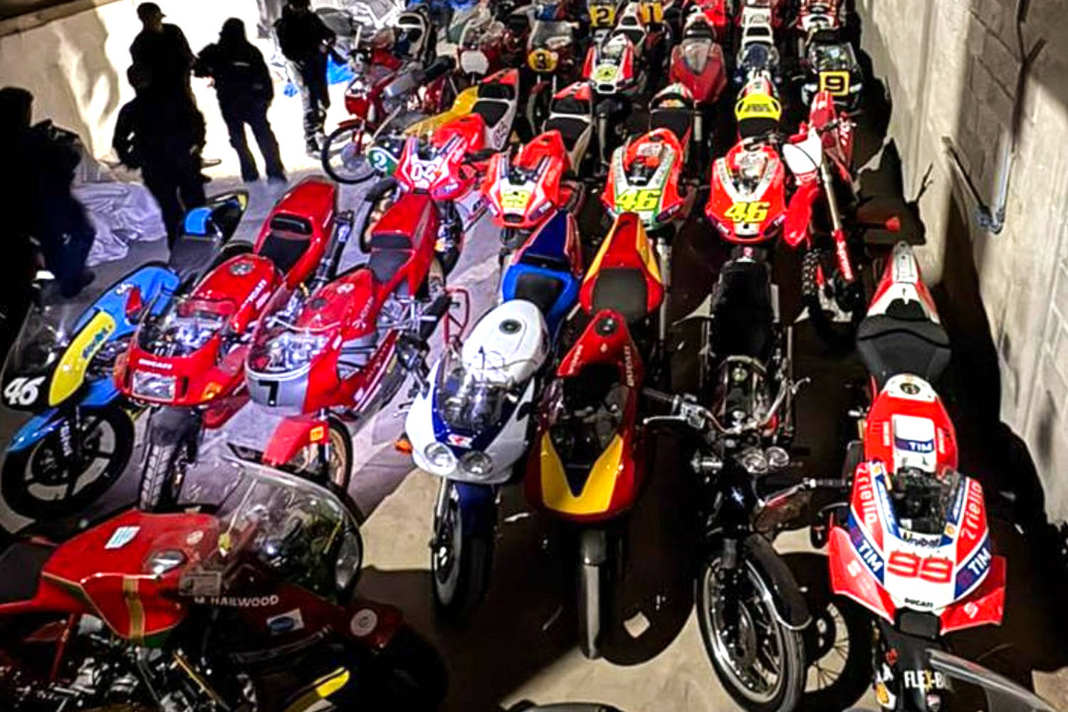 Dozens of motorcycles believed to belong to Ryan Wedding, snowboarder ...