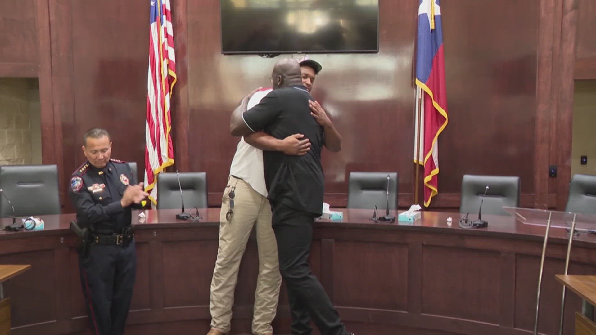 Former NBA player Shaquille O'Neal is helping a Texas man pursue his dream