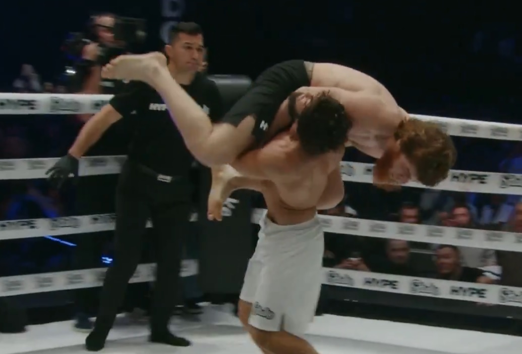 Hype FC video: Arman Tsarukyan slams Shara Bullet in grappling match