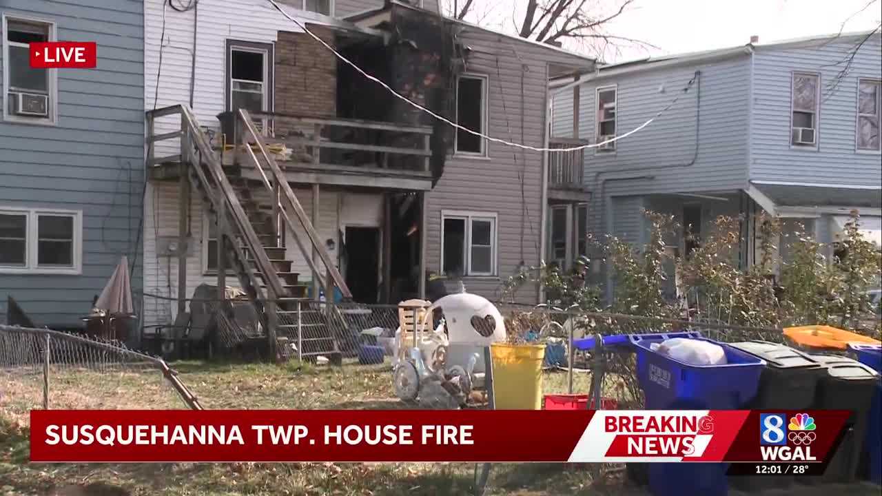 Fire damages row homes | Children escape, two pet lizards killed