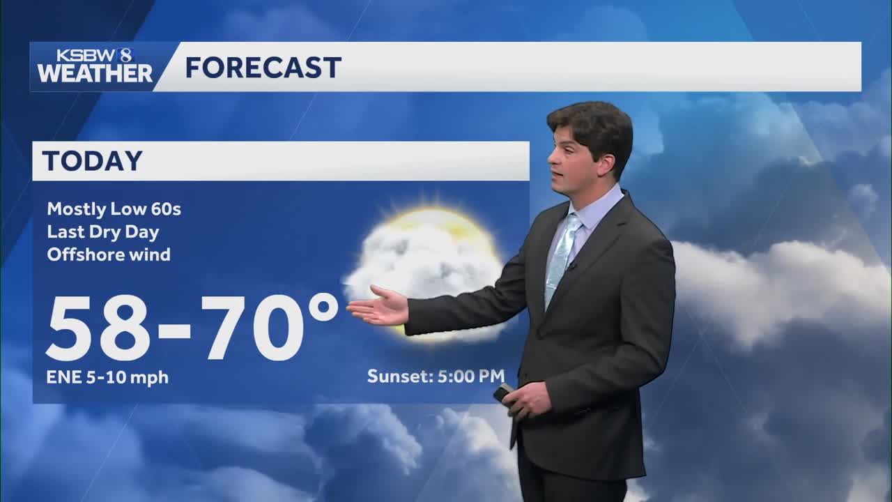 Last dry weather day before series of rain storms