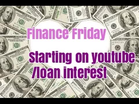Finance Friday: Starting a YouTube channel, interest and small sinking ...