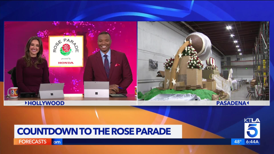 The magic in teamwork rose parade float: AES San Diego Zoo & Louisiana