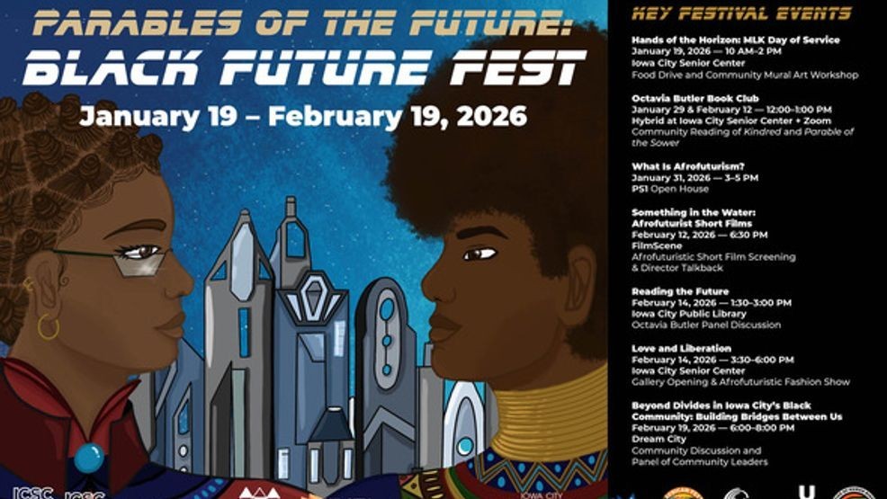Community mural project celebrates Afrofuturism as part of Iowa City's ...