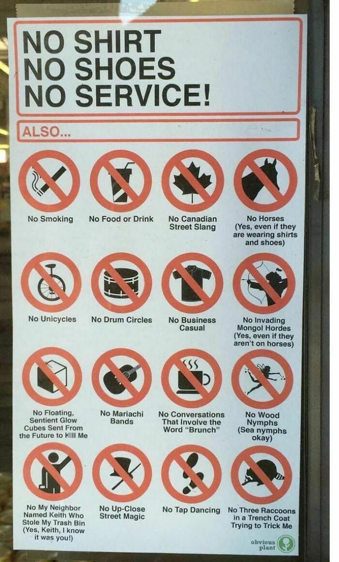 50 hilarious and dumb signs that surprised people with their weirdness