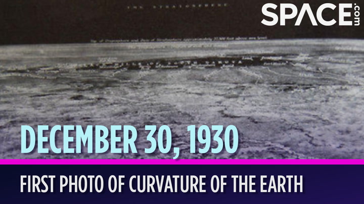 OTD in space - December 30: First photo of curvature of the Earth