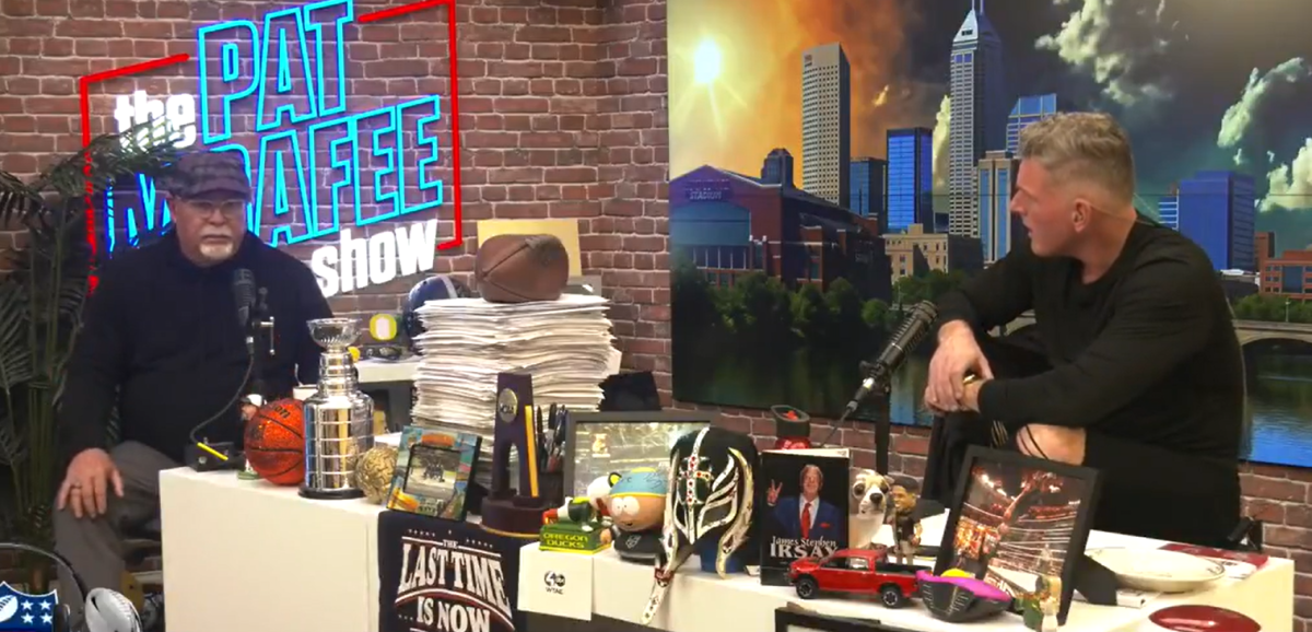 Bruce Arians offers prediction to Pat McAfee as to whether the Bucs ...