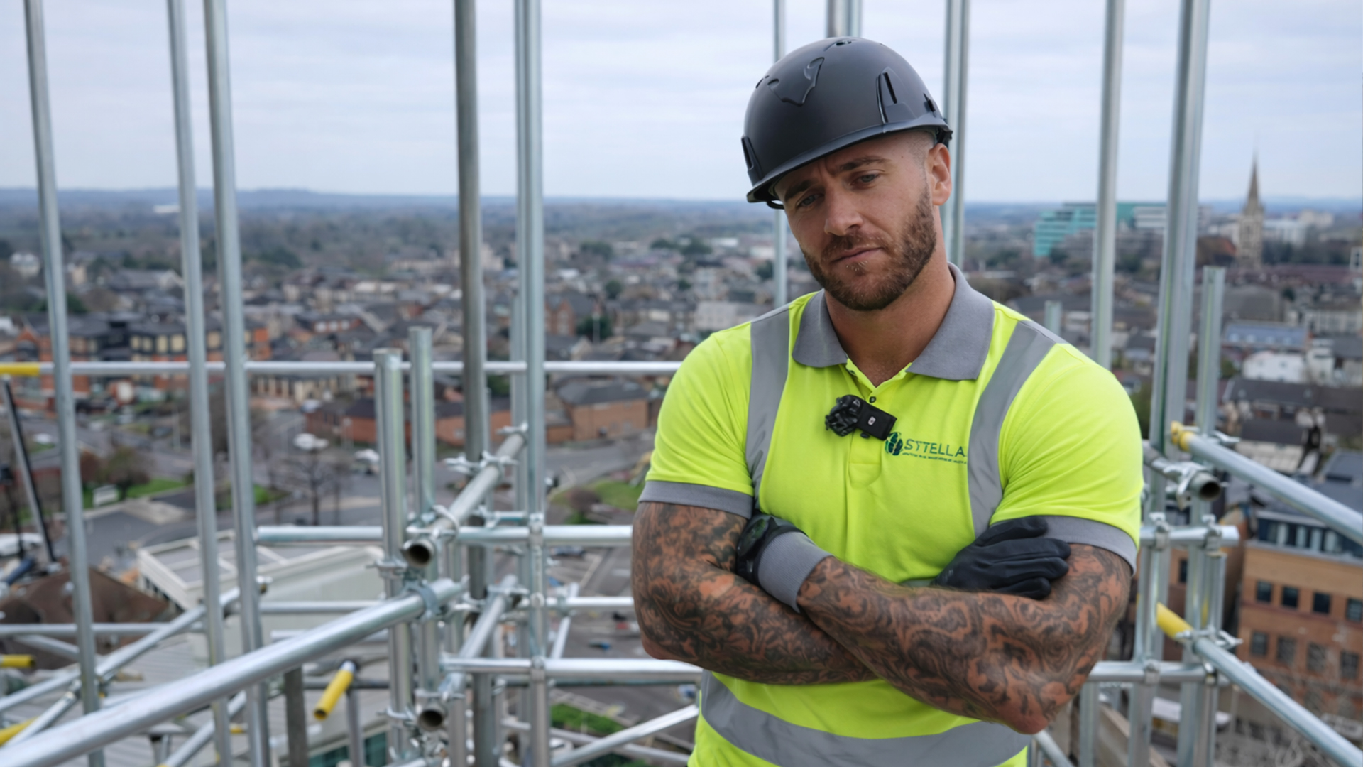 Drama behind stellar scaffolding