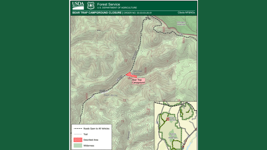 Bear Trap Campground to remain closed through the end of 2026