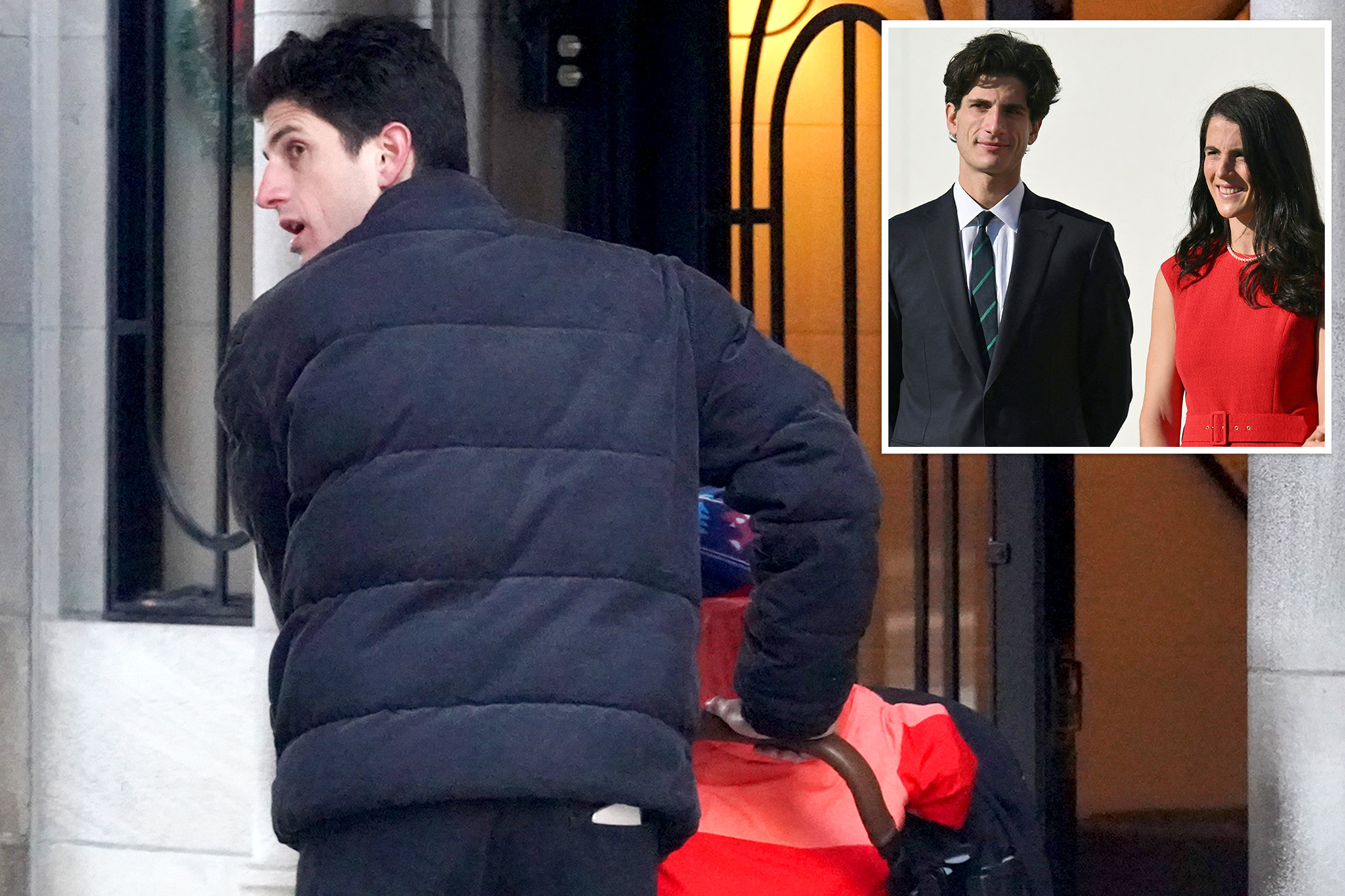 Distraught Jack Schlossberg seen with nephew entering sister Tatiana’s ...
