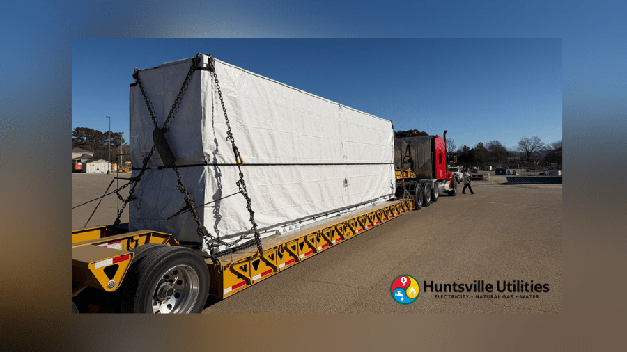Huntsville Utilities takes delivery of 83,000 lb battery to store off ...