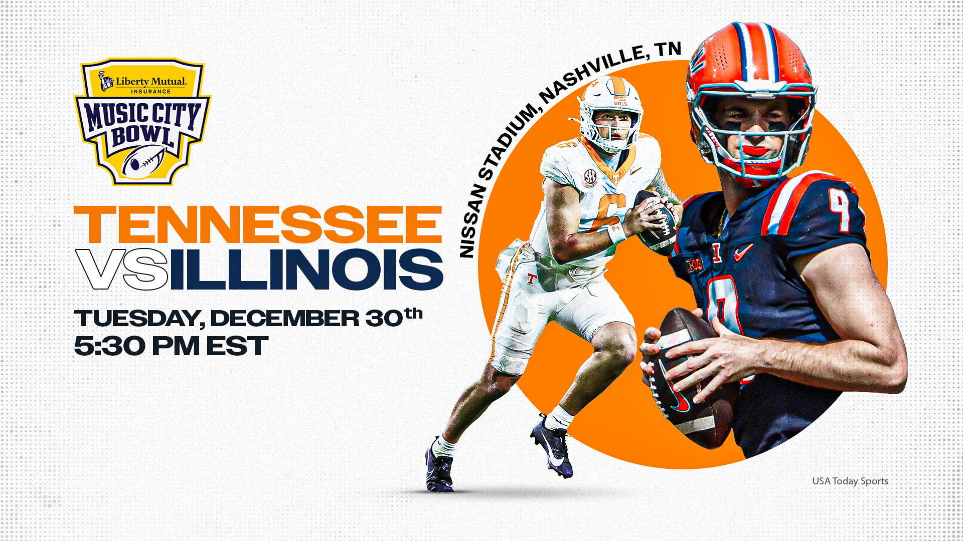 Tennessee-Illinois football game live updates in Music City Bowl