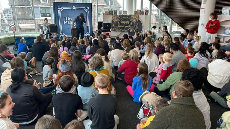 Families enjoy magic and fun at 'Noon Year's Eve' Columbus library parties
