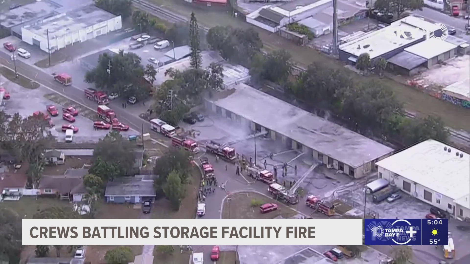 4-alarm fire breaks out at St. Pete storage facility