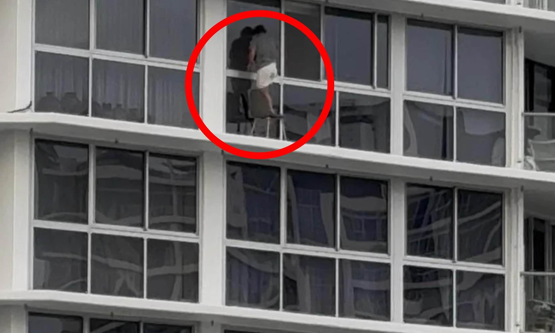 Woman's jaw-dropping cleaning method leaves high-rise residents utterly ...