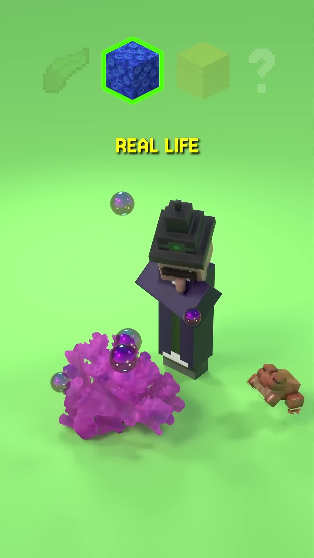 Minecraft Mobs vs Real Life Satisfying 3D Cloth and Fluid Simulatio