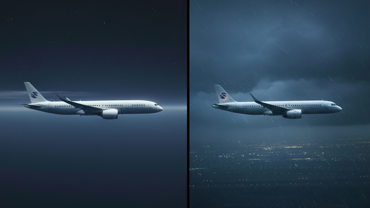 When cockpit instruments fail at night