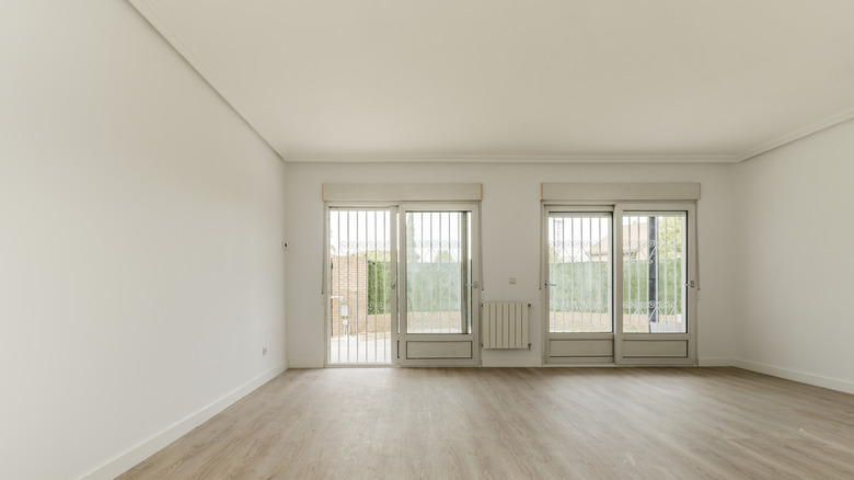 How to replace sliding glass doors with a solid wall