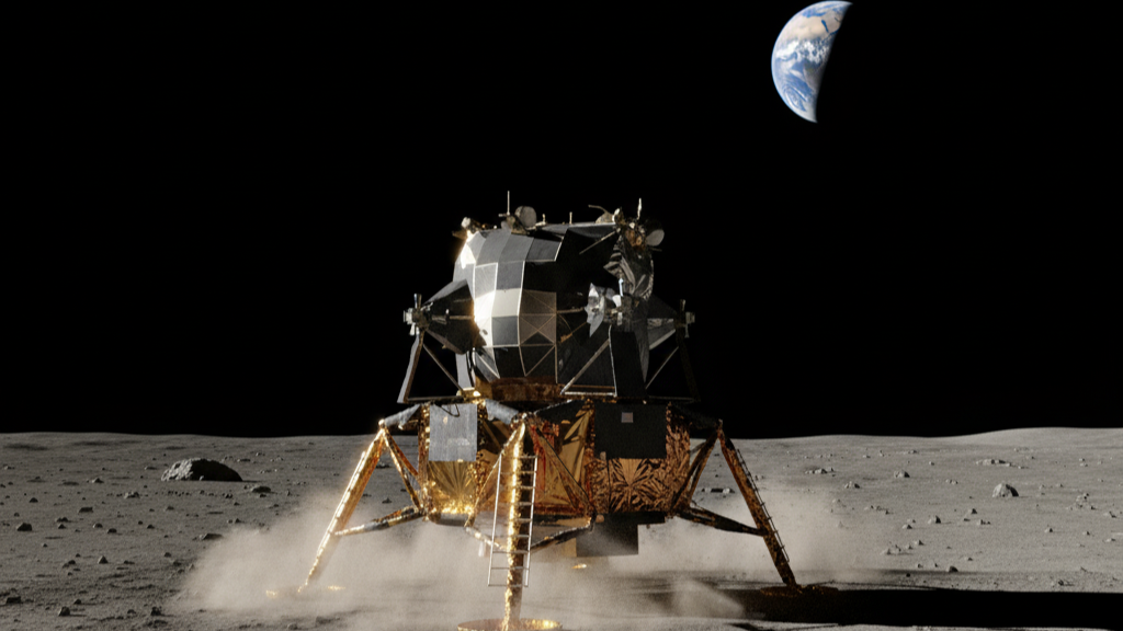 How the eagle defied death and landed on the moon