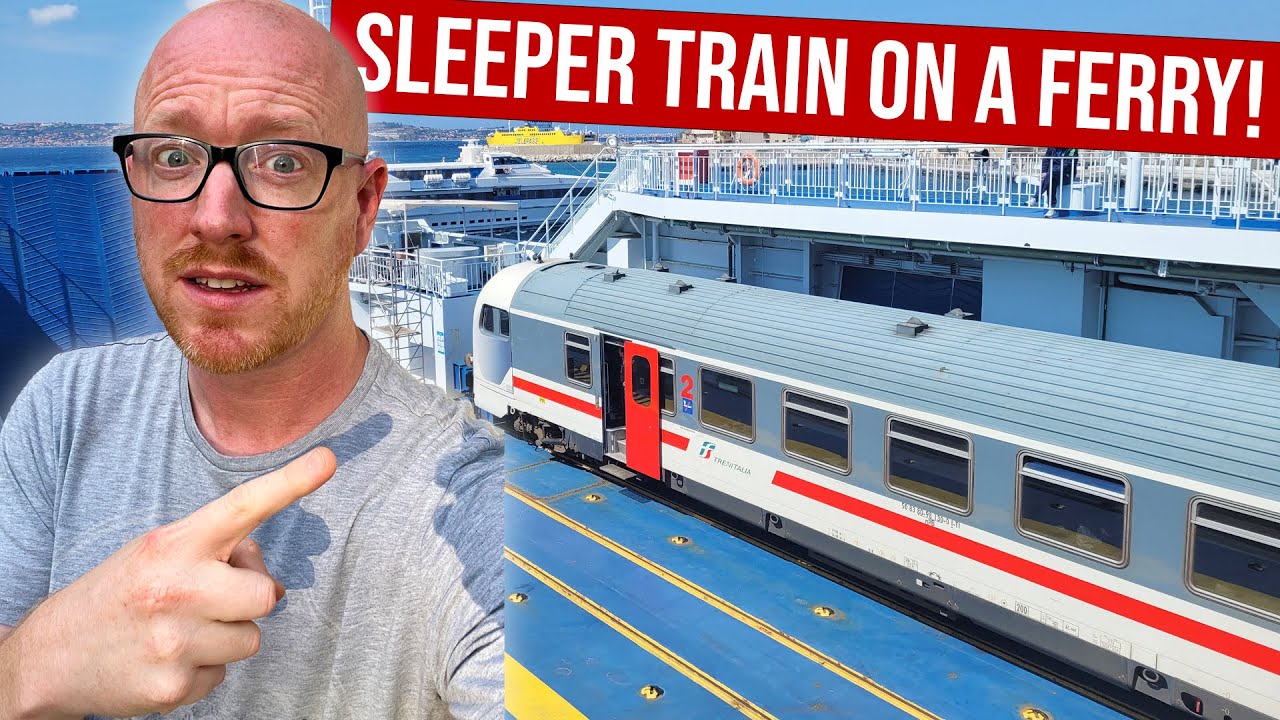From Milan to Sicily: Train on a ferry ride