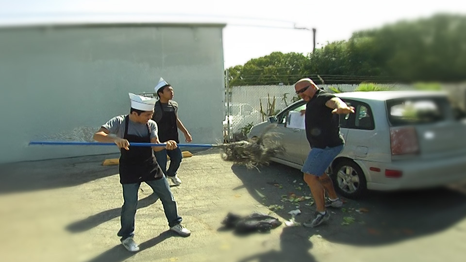 An unusual moment during a repossession