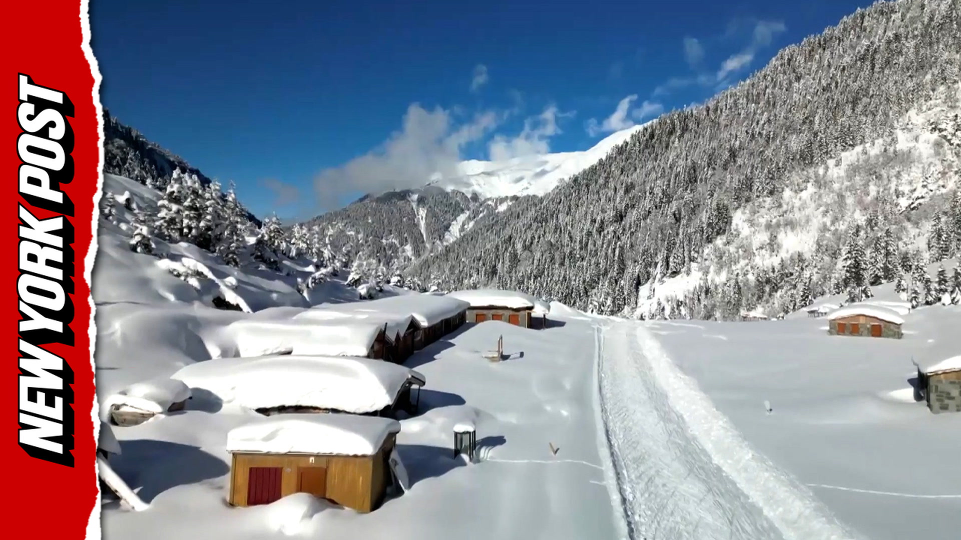 Stunning winter wonderland as snow covers Turkey's mountains
