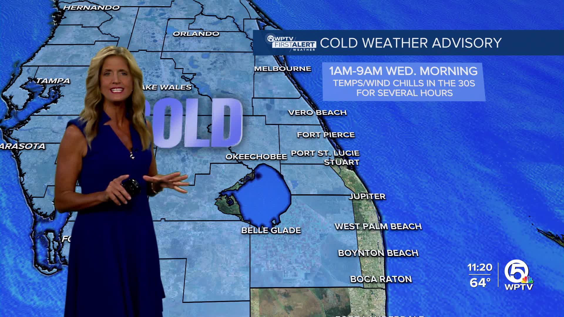 WPTV First Alert weather forecast for afternoon of Tuesday, Dec. 30, 2025