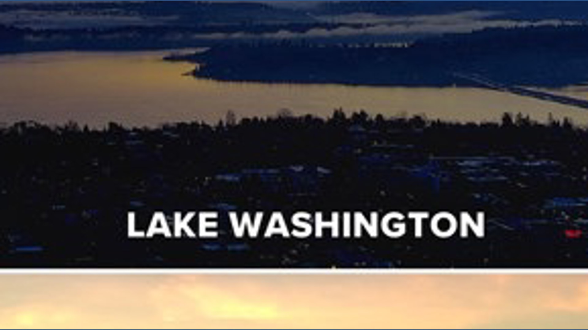 Sunrise over western Washington