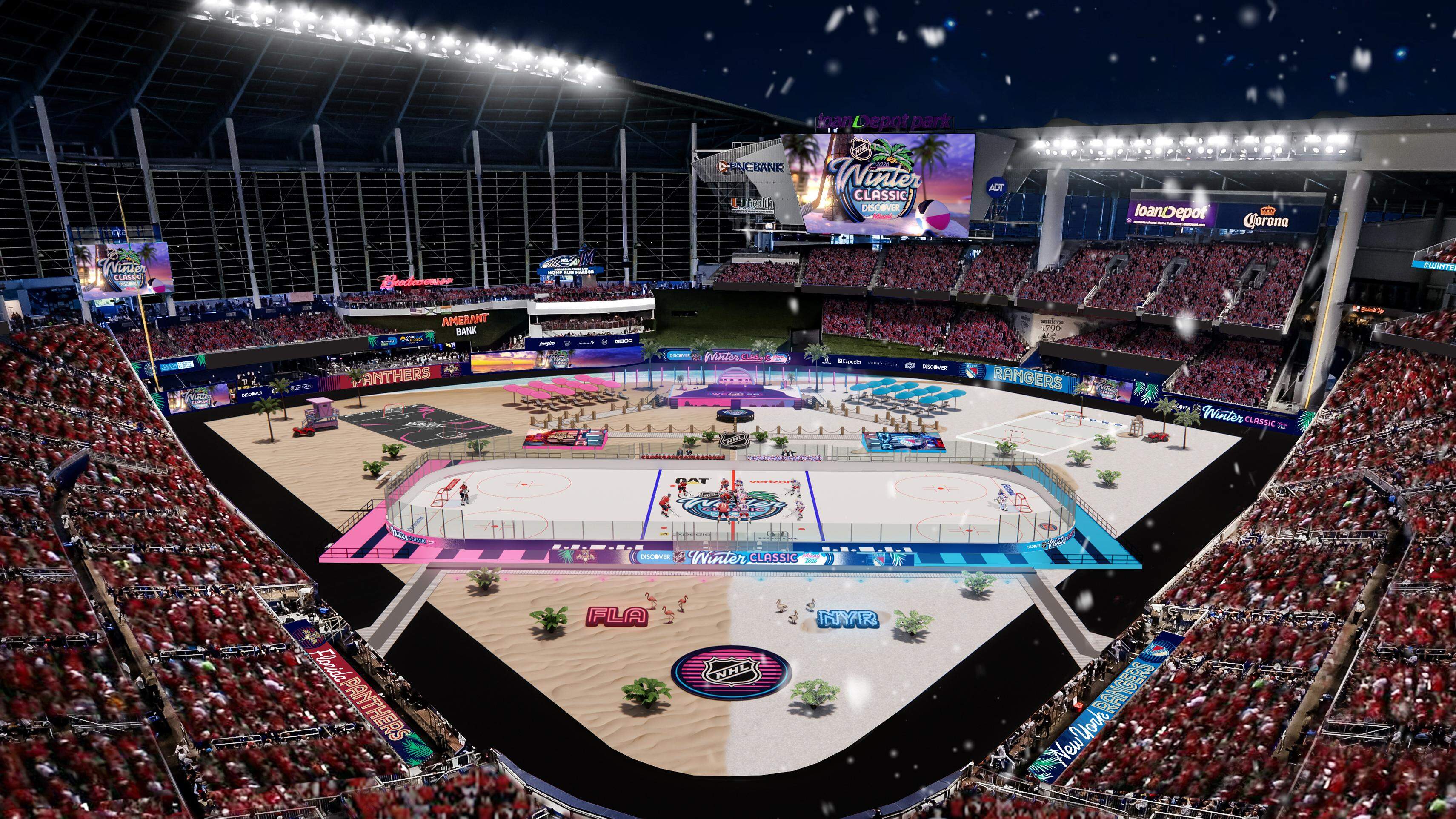 Will Miami be cold enough to open loanDepot park roof for Winter Classic?