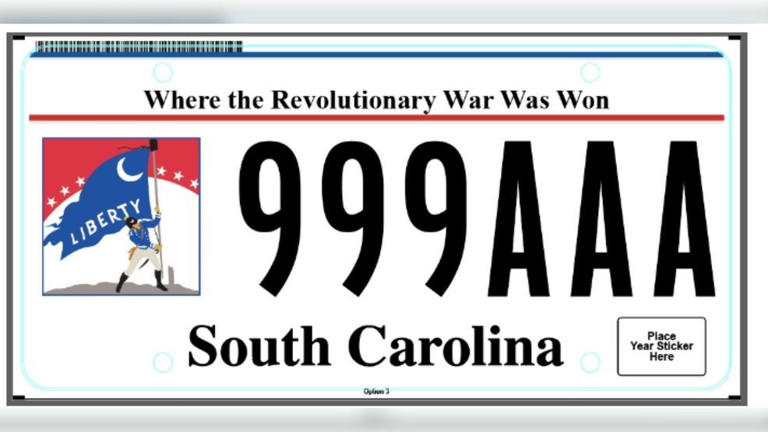 New South Carolina license plate honors American Revolution history