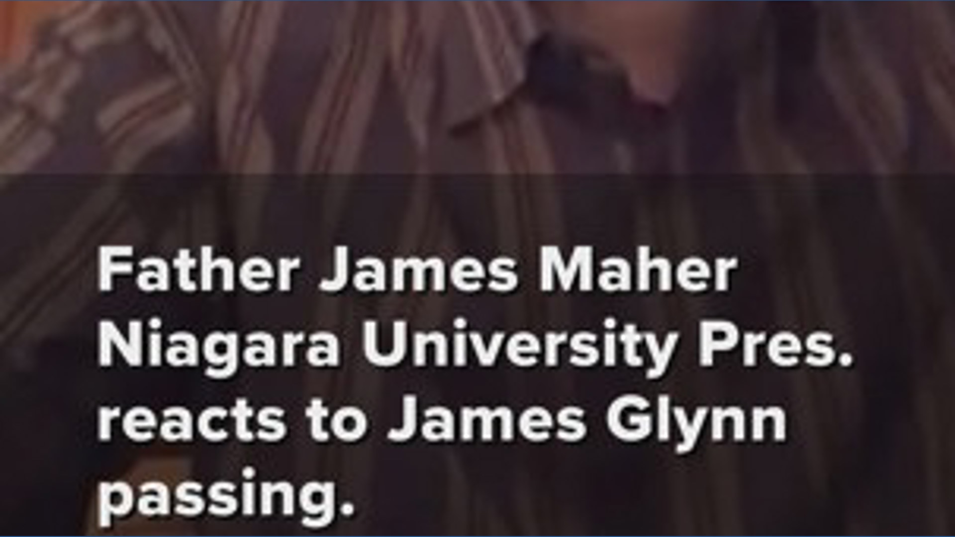 Father Maher reacts to James Glynn's passing