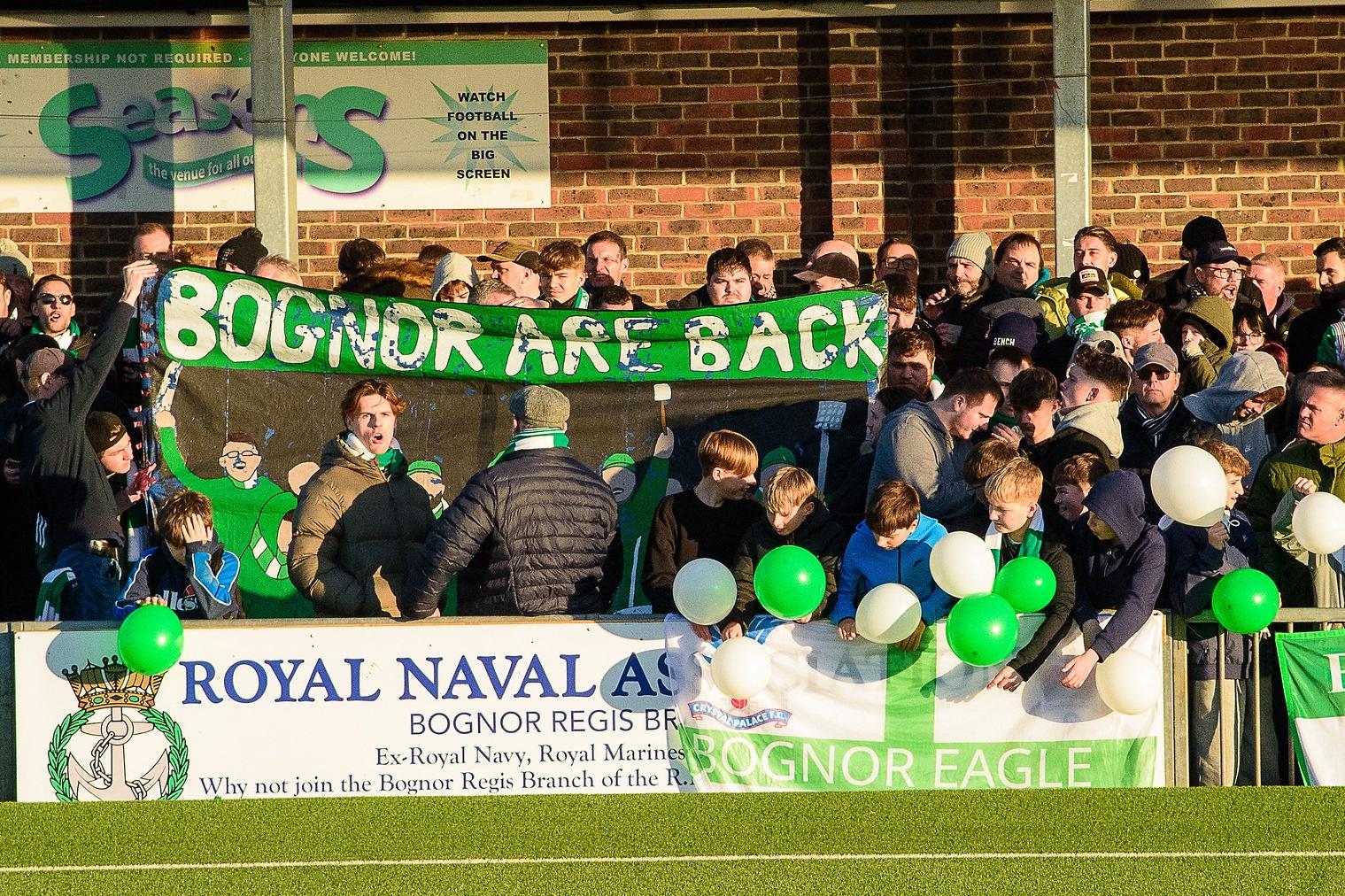A bit special: Bognor Regis Town’s return home gives fans a day to savour