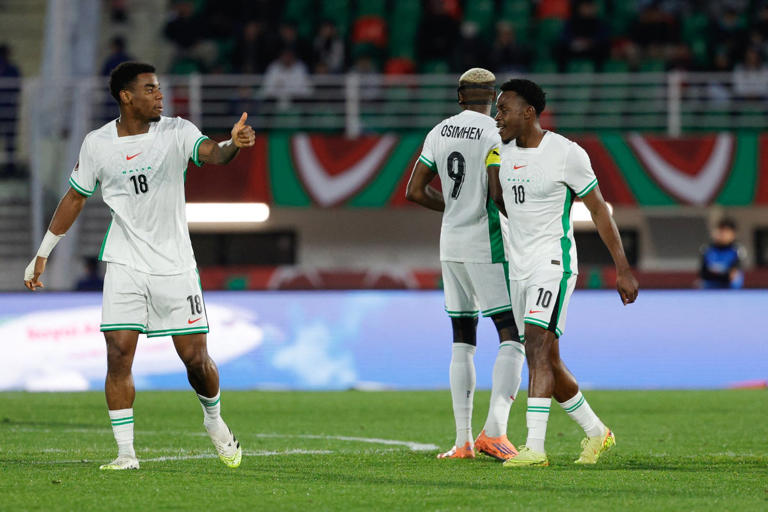 Onyedika brace puts Super Eagles in control against 10-man Uganda