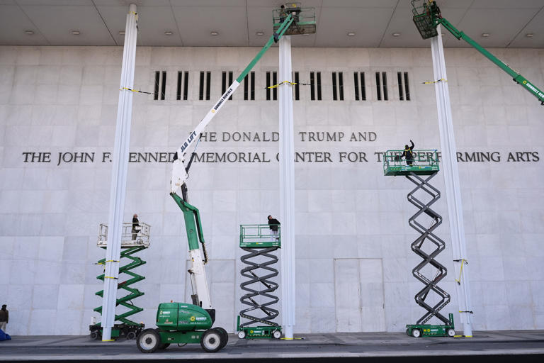 Most presidents take years to get their name on buildings, not Trump