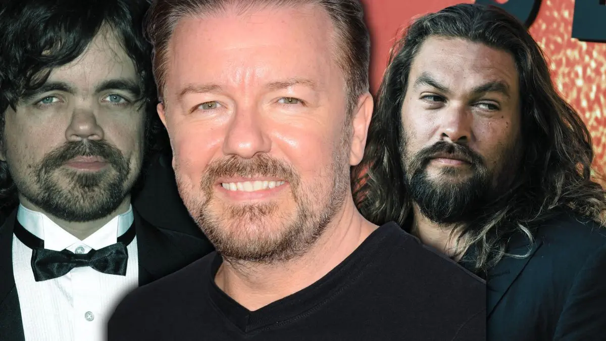 Ricky Gervais reveals the Jason Momoa and Peter Dinklage joke he never ...