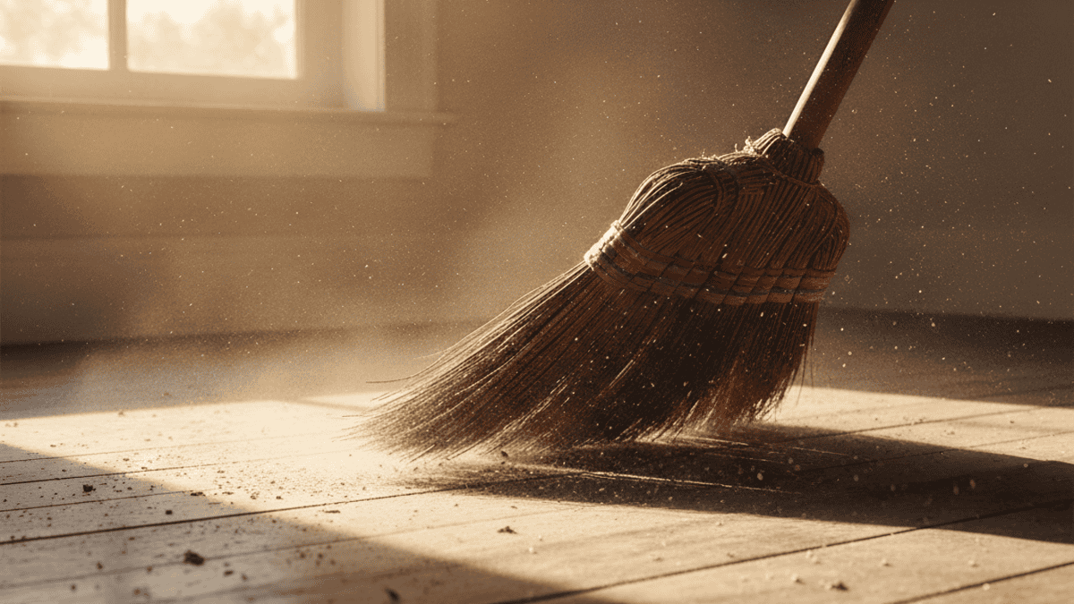 The spiritual significance of sweeping the house before January 1st