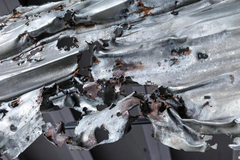 Artist Nikita Kadan creates art installation from debris of destroyed ...