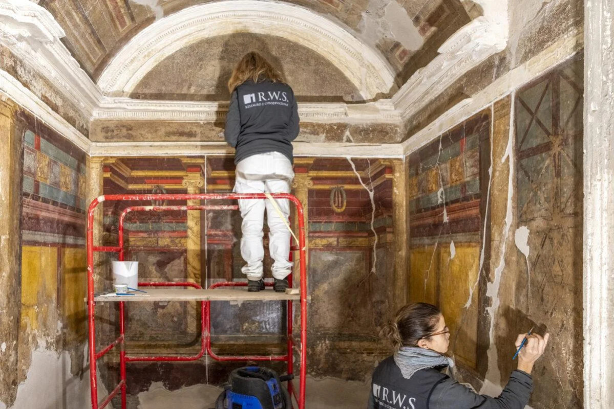 Magnificent artwork recovered from ruins in Pompeii