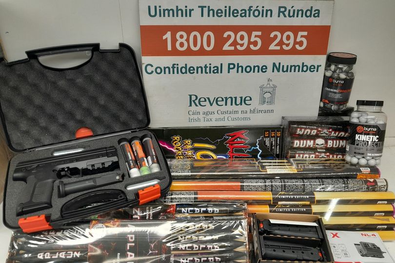 Revenue seize drugs, fireworks and 'less than lethal' handgun in ...