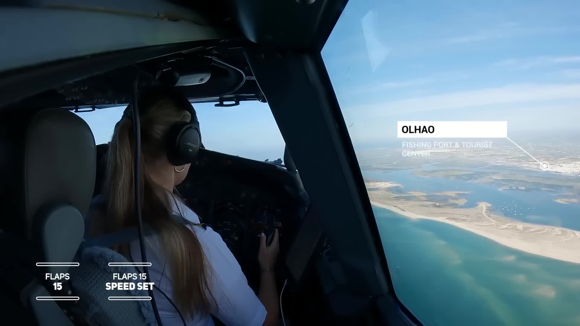 Boeing 737 incredible landing Faro Portugal