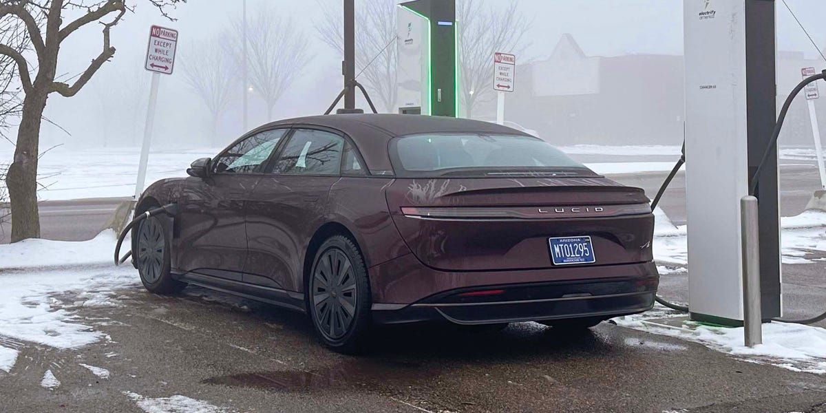 View exterior photos of the 2024 Lucid Air Pure RWD