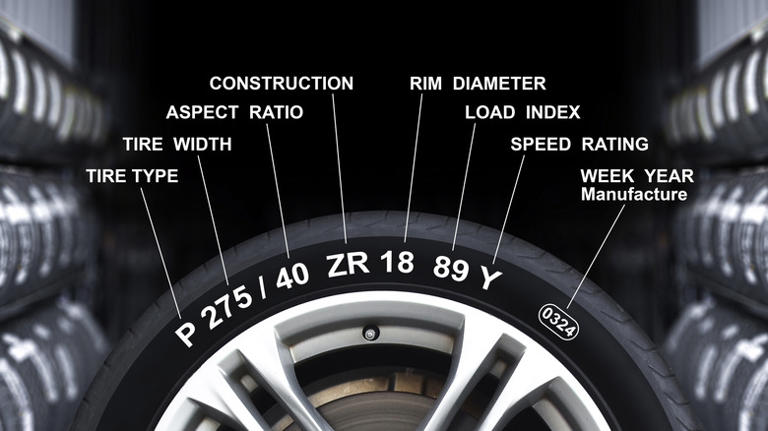 What the numbers on a tire mean, and how to read them properly