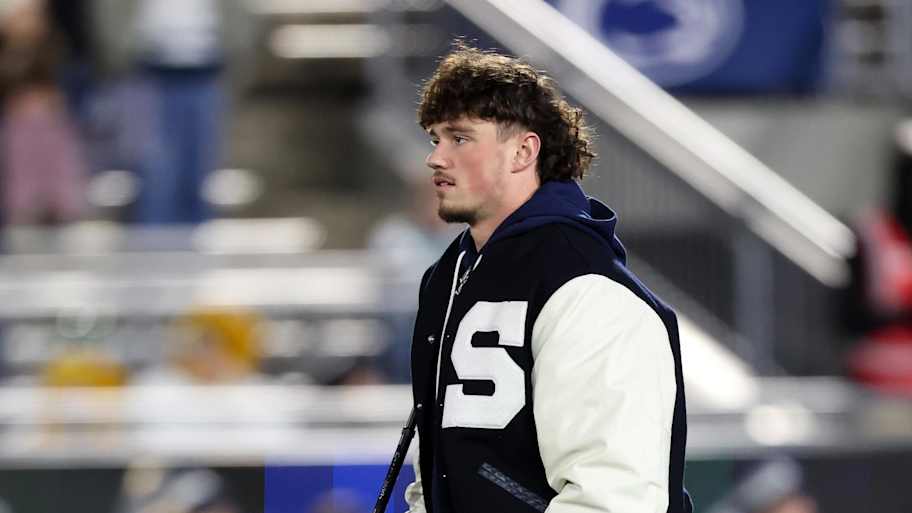 Drew Allar’s GF Emma slays black dress NYC selfie with QB after Penn ...