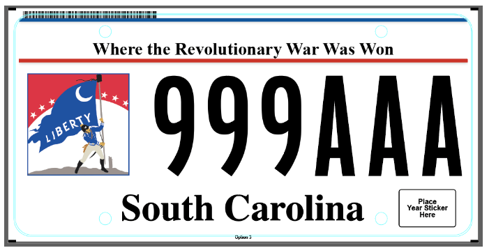 ‘Where the Revolutionary War was won’ new SC license plate design ...
