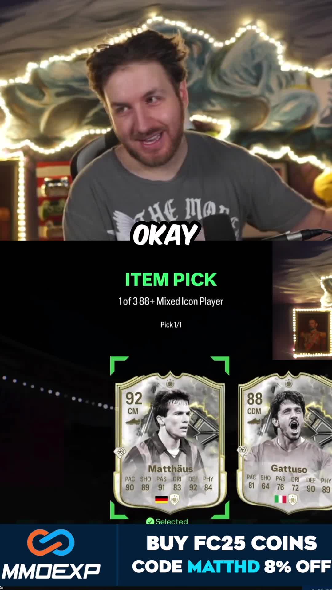 I opened the level 40 88+ ICON player pick!