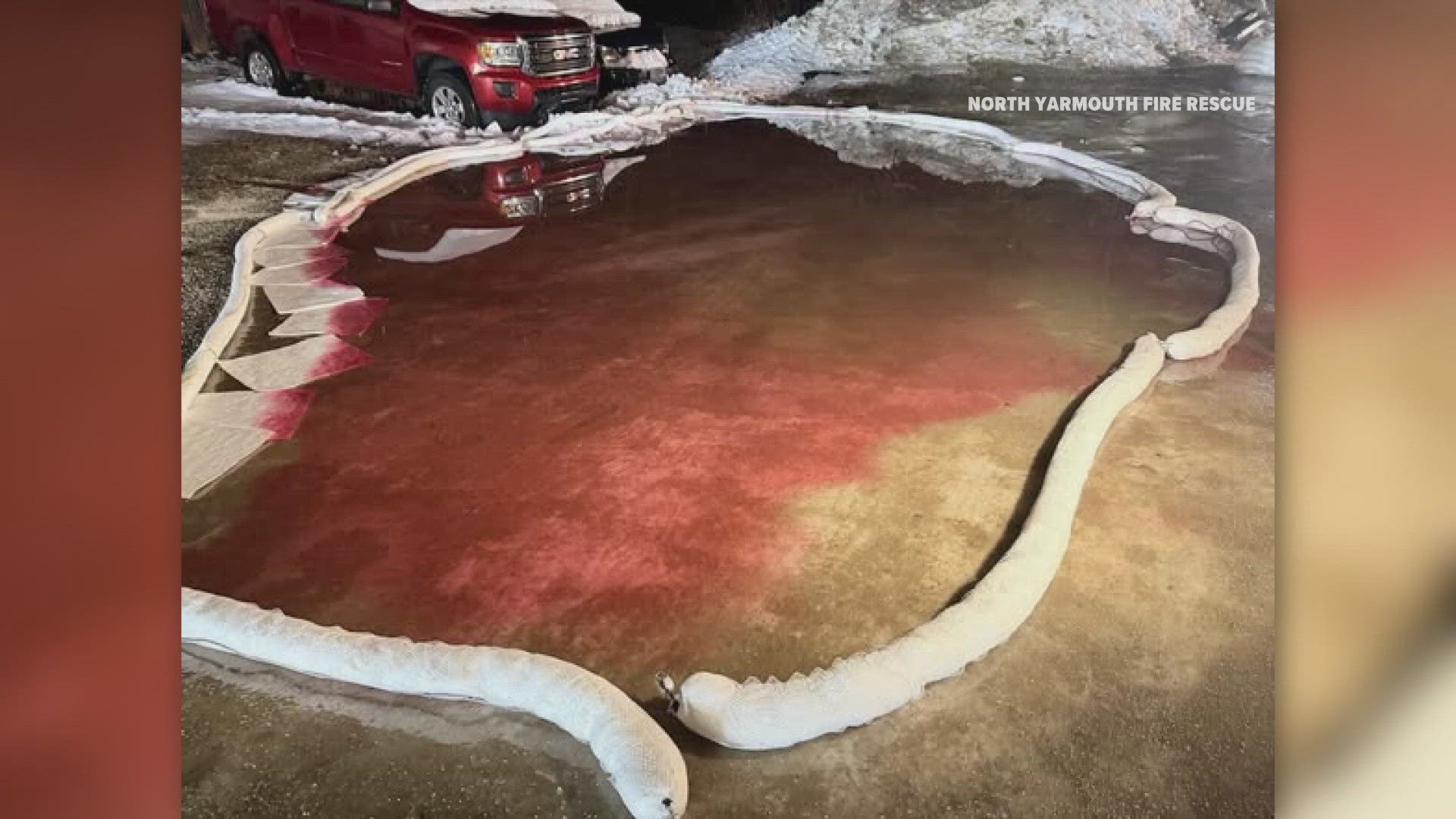 Crews clean up heating oil spill in North Yarmouth