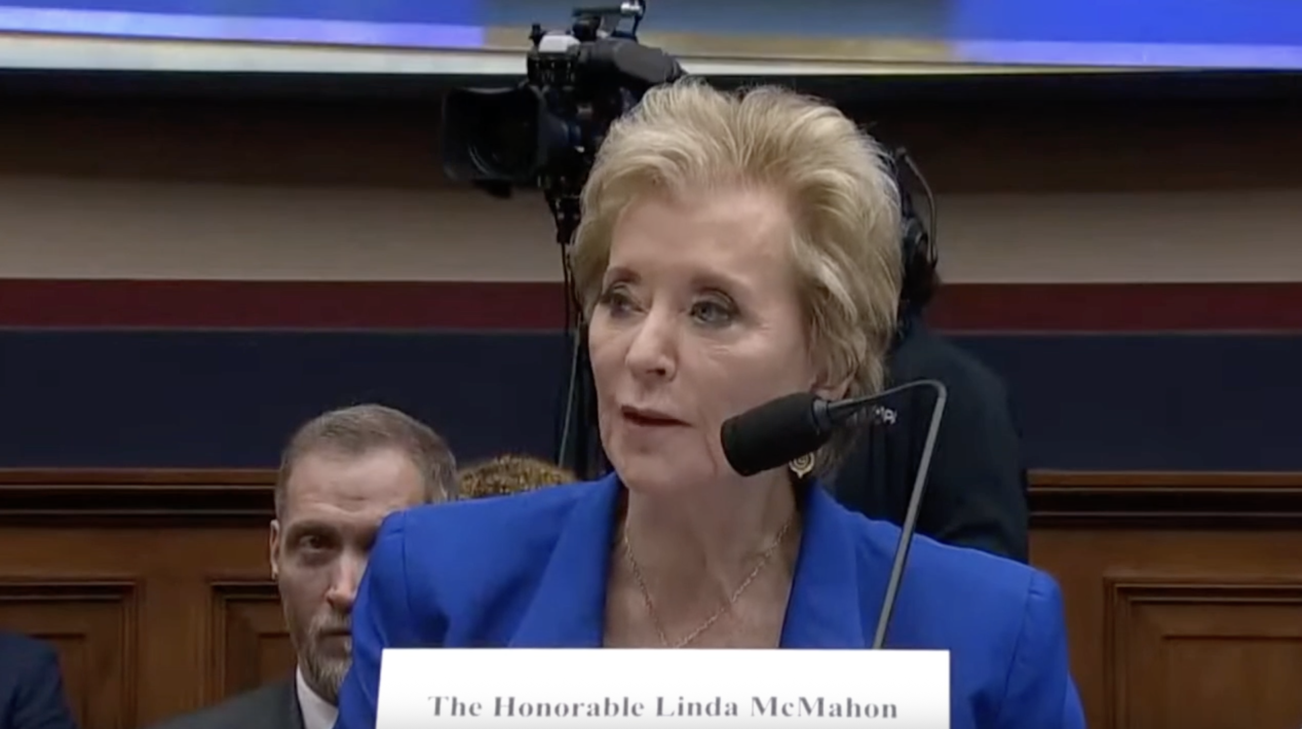 'We'll discuss that later': Billionaire Education Sec. Linda McMahon ...
